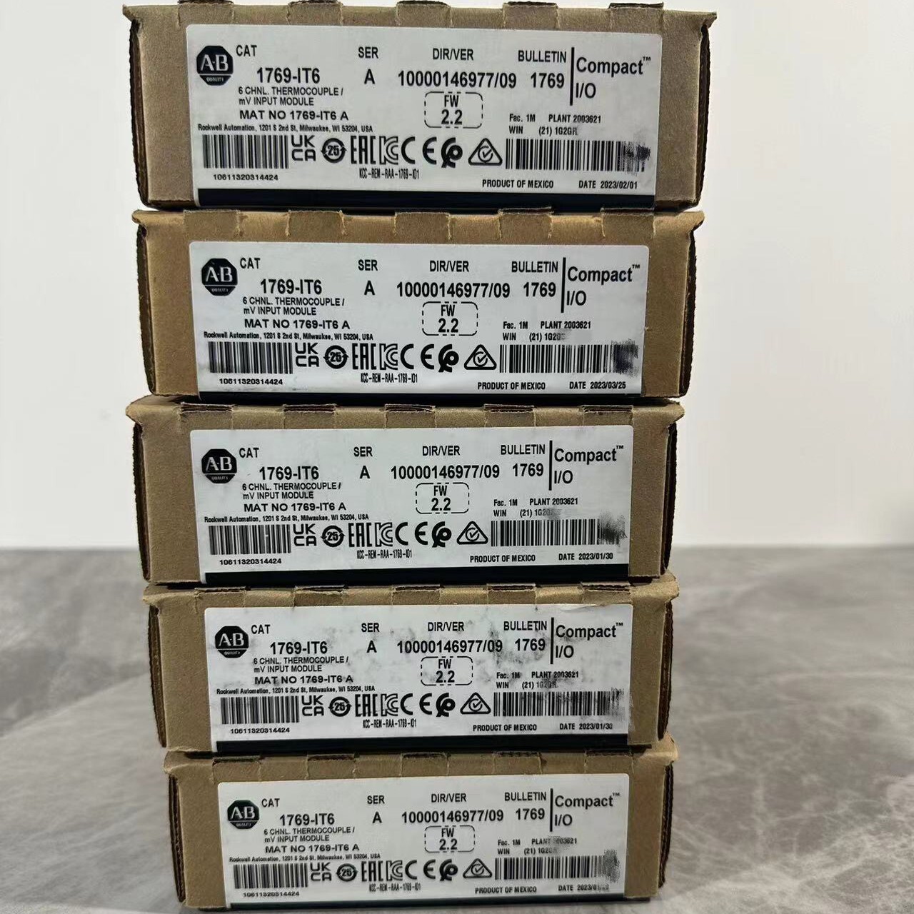 NEW 1769-IT6 Allen Bradley CompactLogix 6 point Thermocouple Module ...