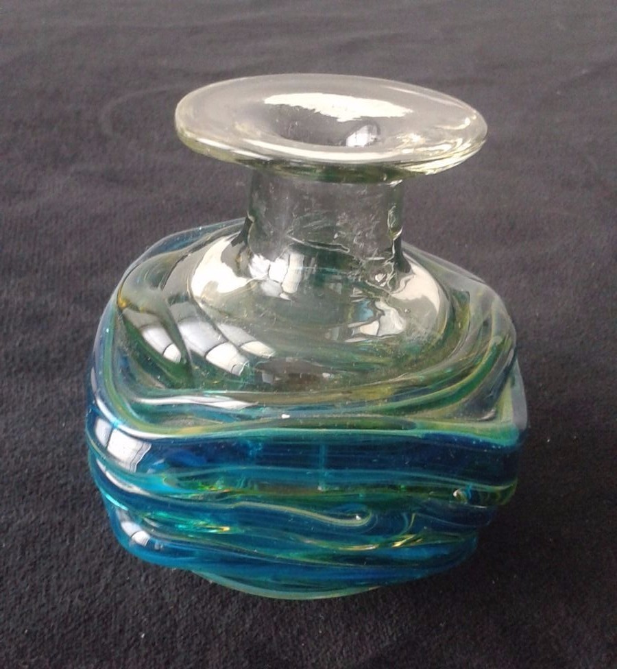 VASE ART GLASS Michael Harris Mdina Art Glass Vase Sculpture Circa 1968 ...
