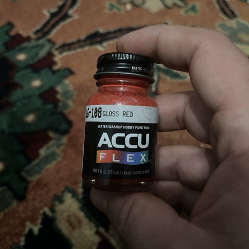 ACCU FLEX Hobby Model Railroad Paint 1 FL OZ. GLOSS RED | eBay