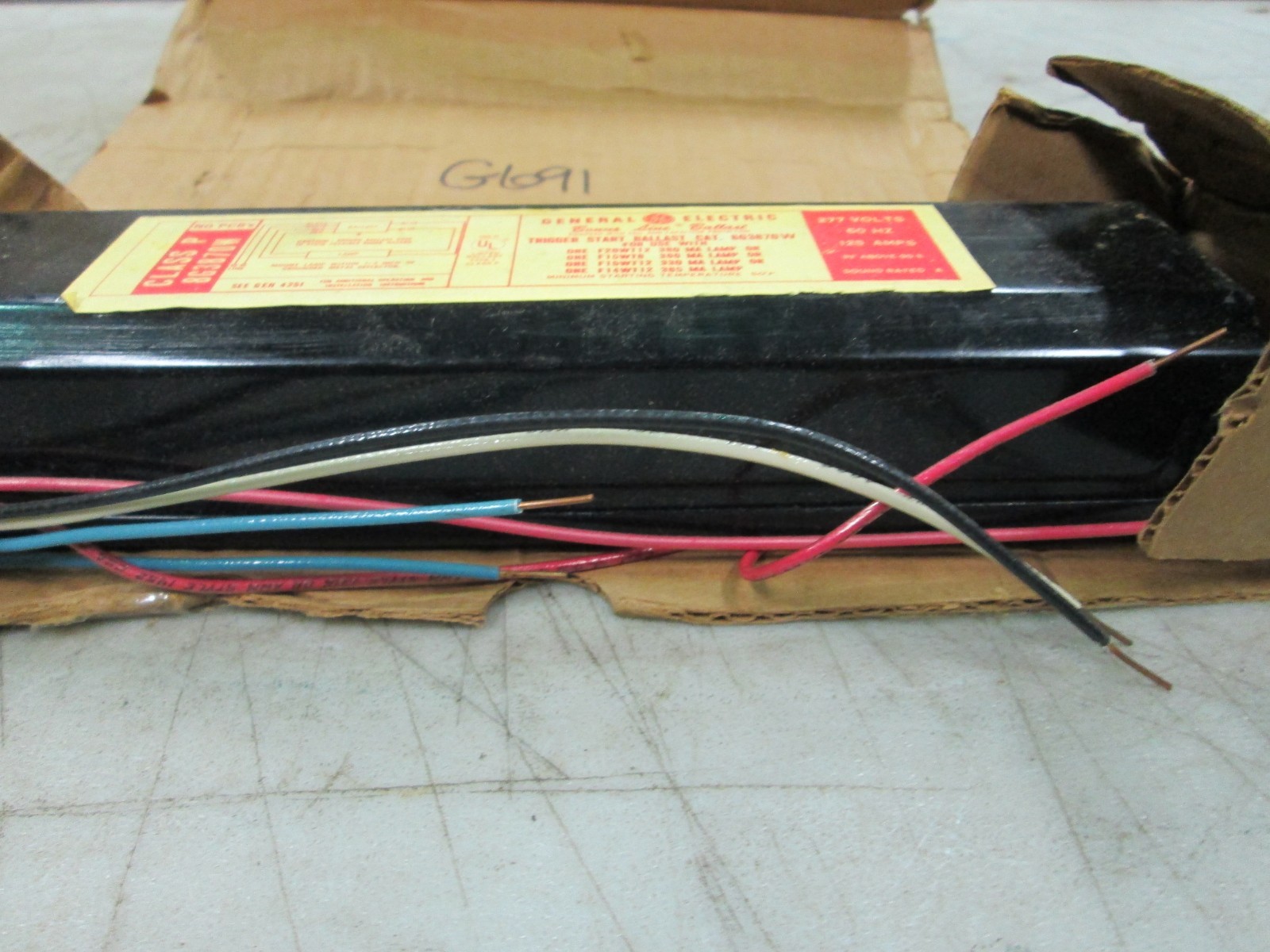 General Electric Rapid Start Ballast 277V 60 HZ Cat# 8G3870W (NIB) | eBay