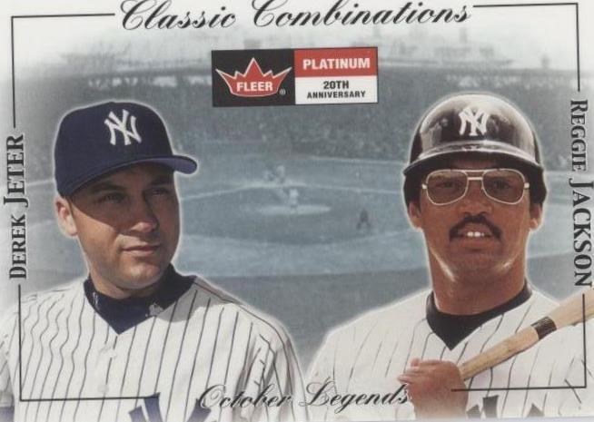 2001 Fleer Platinum - Classic Combinations Derek Jeter, Reggie Jackson ...
