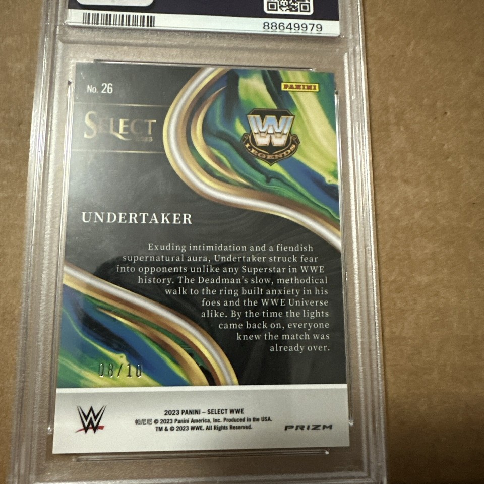 2023 Panini Select Gold Wave Undertaker Sensations Gold /10 Gem Mint 10 ...