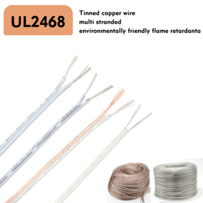 2- Core PVC Flexible Cable 18/20/22/28 AWG Stranded Electrical Flex ...