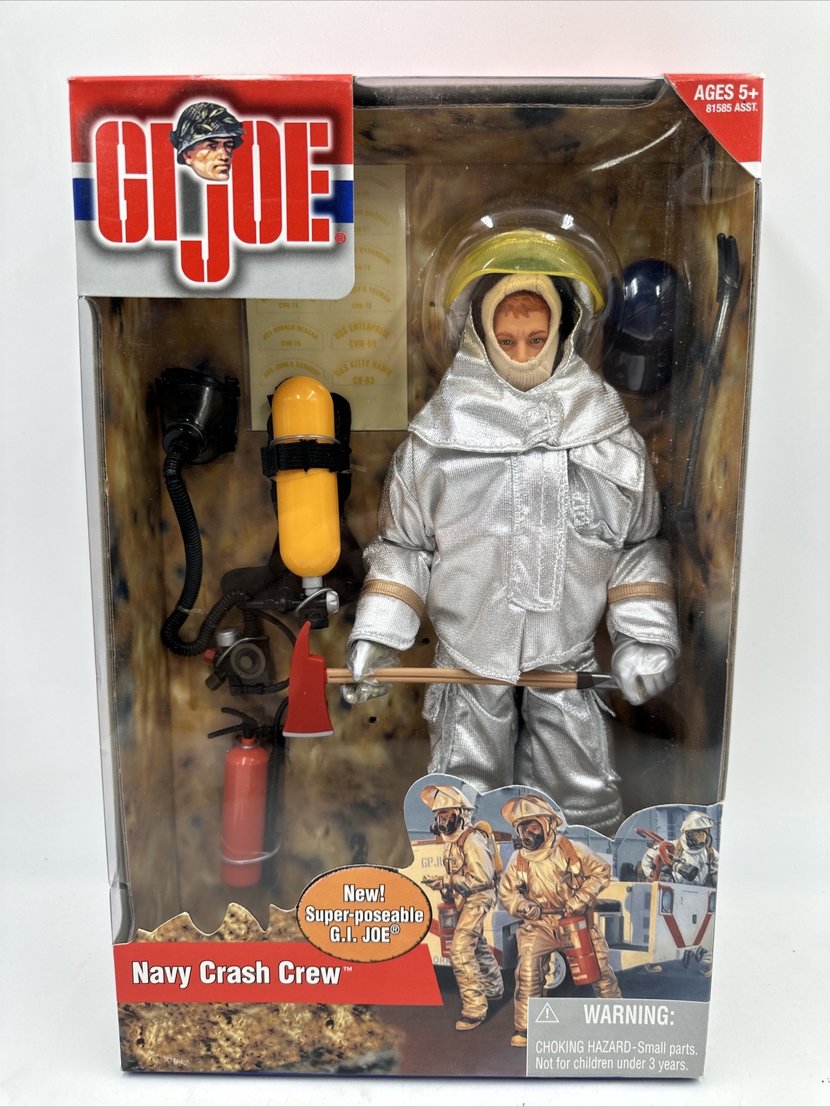 Vintage Hasbro GI Joe (12") US Navy Crash Crew (NIB) New Sealed | eBay