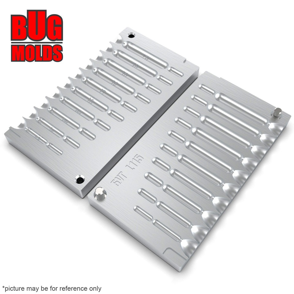 FishingSinkerMold AluminiumFishingMold Lure making Lead Molds Drop Shot ...