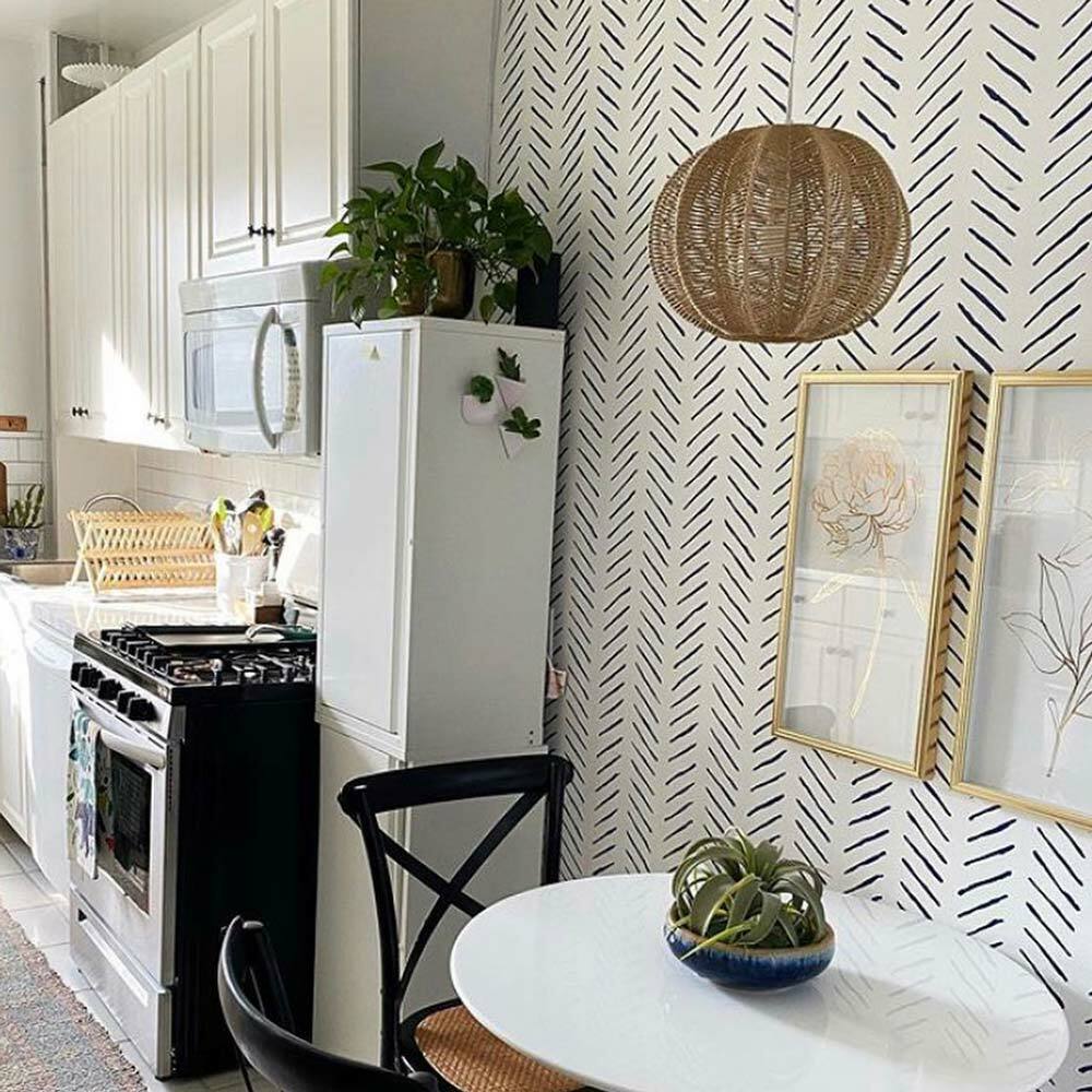 Hand Drawn Chevron Wall Stencil - Large Reusable Stencil for DIY Home ...