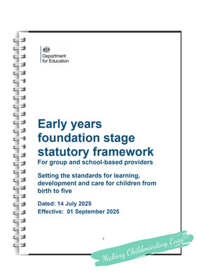 2025 Early Years Foundation Stage EYFS Statutory framework - Printed ...
