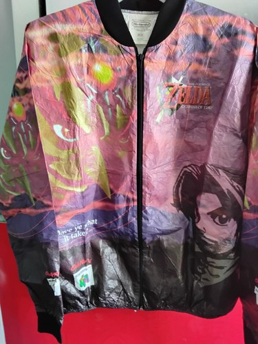 RARE 1998 Nintendo 64 Zelda Ocarina windbreaker jacket, One Size New ...