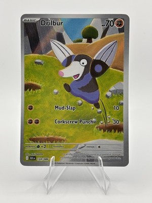 Drilbur 124/086 Sv: Black Bolt Holo (BLK 124 Pokemon TCG) Full Art NM ...