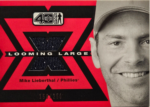 2002 Upper Deck 40 Man - Looming Large Jerseys #L-ML Mike Lieberthal ...