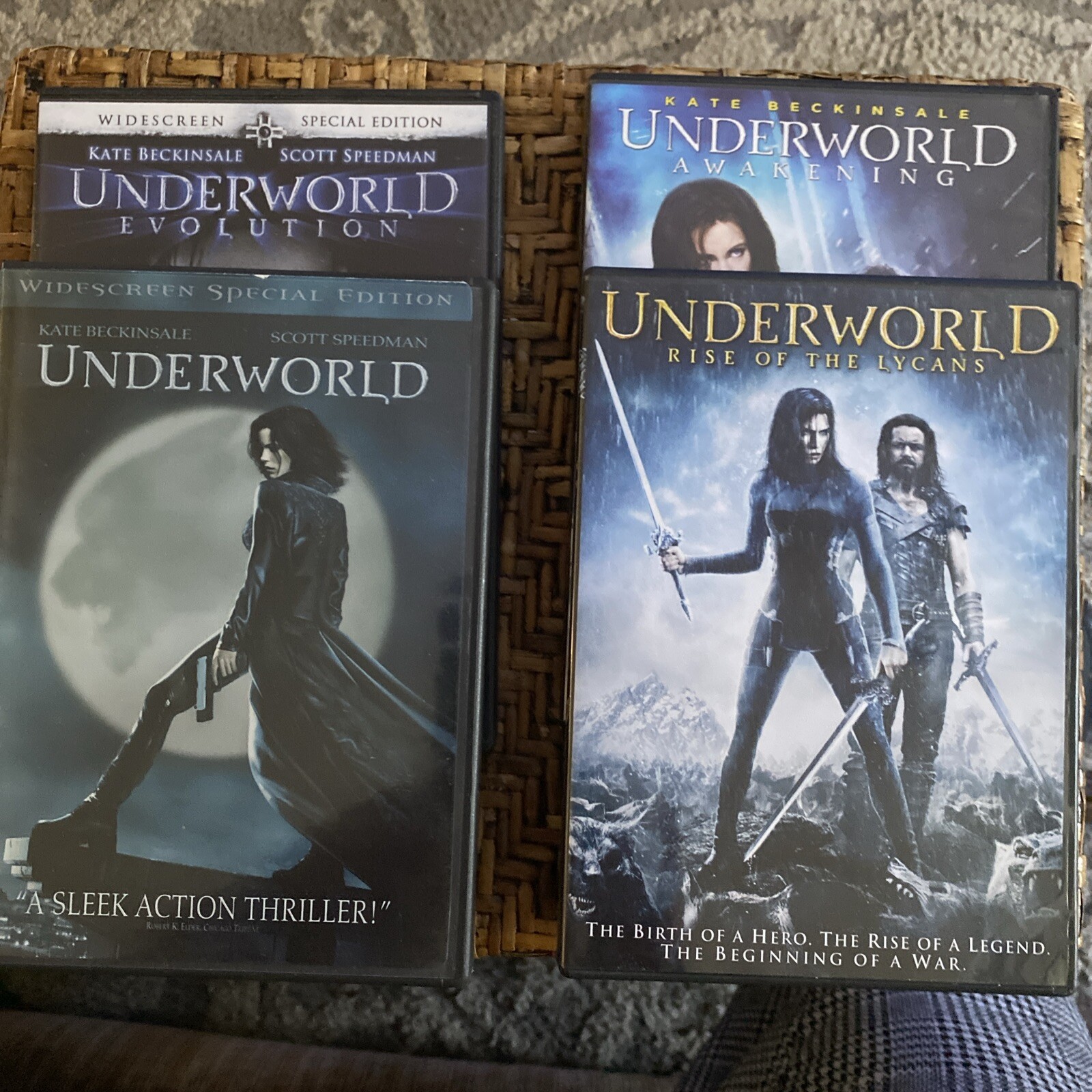Underworld /Underworld: Evolution /Awakening / Rise Of The Lycans. 4 dvds 43396474819| eBay