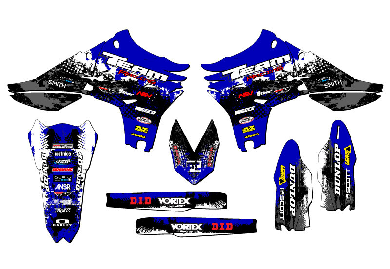 2010-2013 YAMAHA YZ 450F GRAPHICS KIT DECALS 450 F YZ450F STICKERS 2011 ...