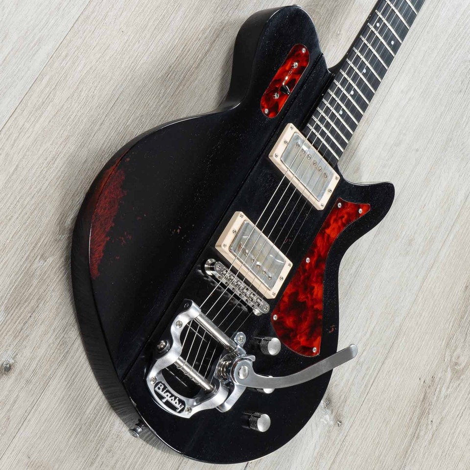 Eastman Juliet/v Bigsby Guitar, USA Bigsby B5, Ebony Fretboard, Antique ...