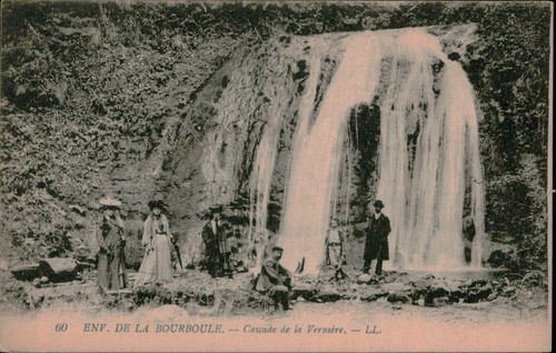 Postcard: 60 ENV. DE LA BOURBOULE. Cascade de la Vernière. LL. | eBay