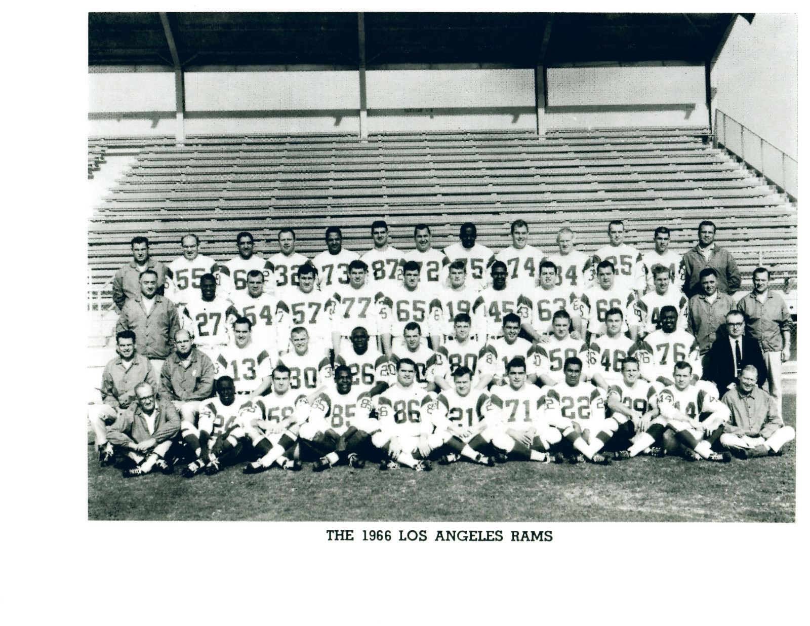 LOS ANGELES RAMS 8X10 TEAM PHOTOS LOT OF 4 1965 1966 1967 1968 FOOTBALL ...