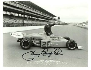 JOHNNY RUTHERFORD AUTOGRAPHED 1974 1976 1980 WINNER INDY 500 8 X 10 ...