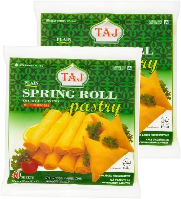 TAJ Spring Roll Pastry Wrapper | 8'' | Frozen | Spring Home 600g | eBay UK