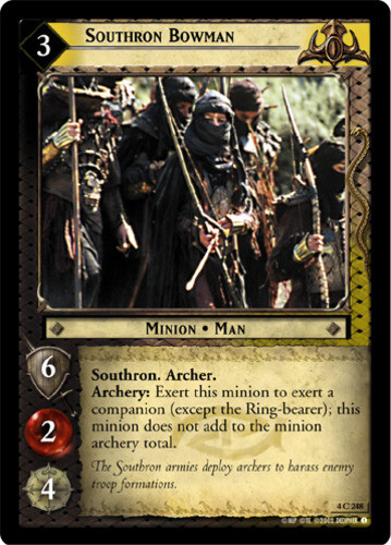 LOTR: Southron Bowman [Ungraded] The Two Towers Lord of the Rings TCG ...