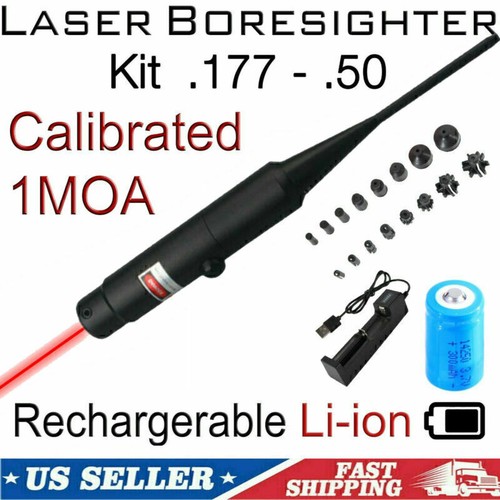 Red Universal Bore Sight Kit .177 .50 Bore Sighter Collimator New US | eBay