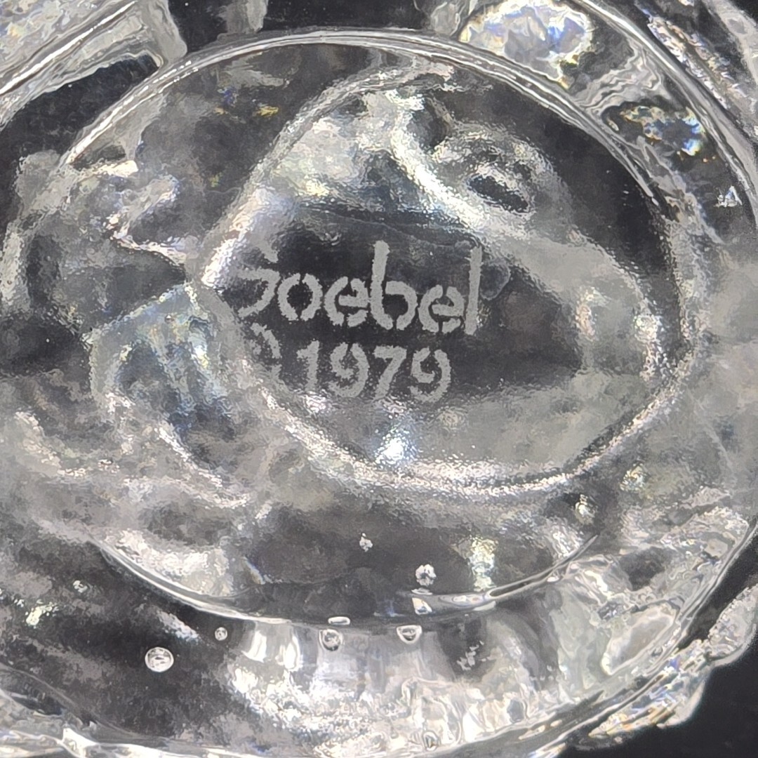 Vintage Goebel Glass Duck Paperweight Figurine Clear Bird Sticker 1979 ...
