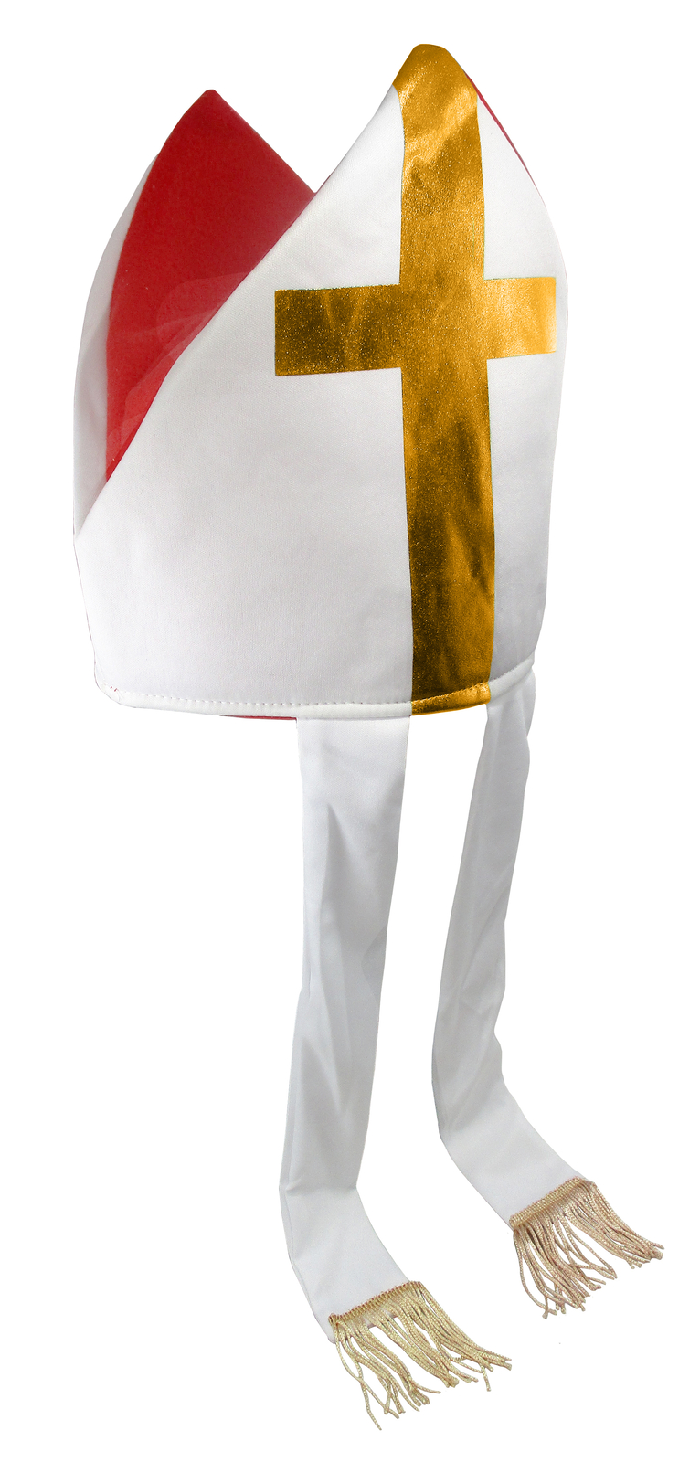 Adult Bishop Priest Pope Hat And Gold Crozier Staff Saint Costume ...