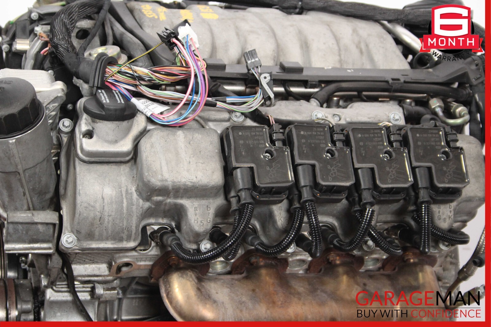 01-02 Mercedes W215 CL55 S55 AMG 5.5L Complete Engine Motor Block ...