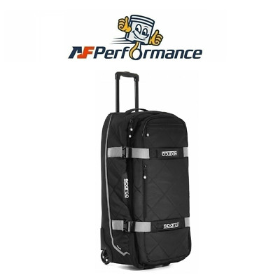 Sparco Travel Rolling Bag Black / Silver 48 LT Capacity # 016438NRSI | eBay
