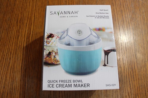 New Savannah Home & Garden Electric Bowl Ice Cream/Sorbet Maker | eBay