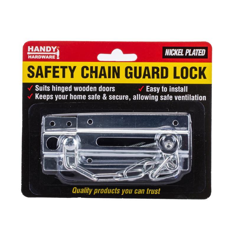 Handy Hardware Door Chain Lock Mechanism Chain Guard Lock 14cm x 9cm x ...