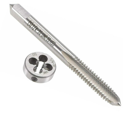 1/4"-20UNC Machine Thread Tap & Die Set HSS Right Hand Thread 1/4"-20 ...