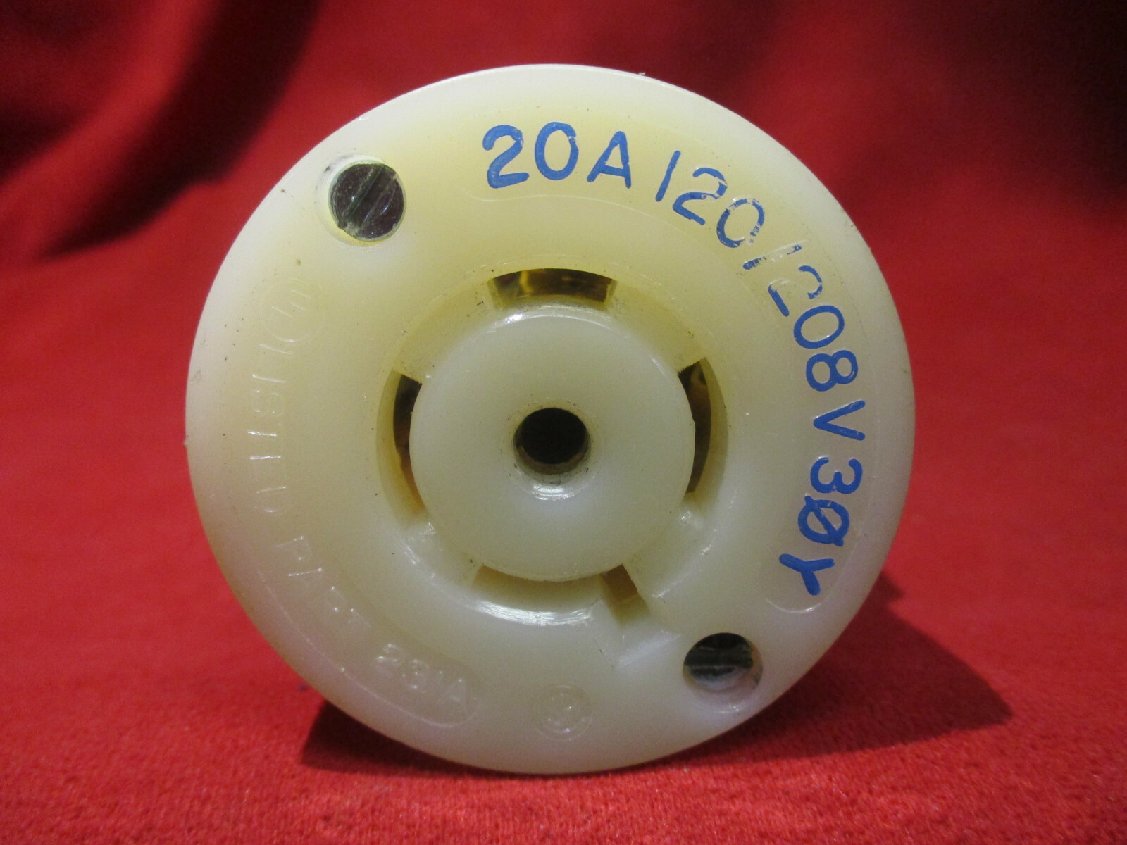 Hubbell HBL2511 HBL2513 Twist Lock 20A 120/208V 3 Phase Connector Pair ...