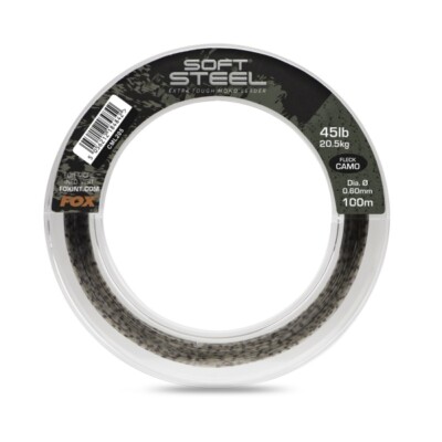 Fox Soft Steel Fleck Camo Leader 45lb 0.60mm 100m | eBay.de