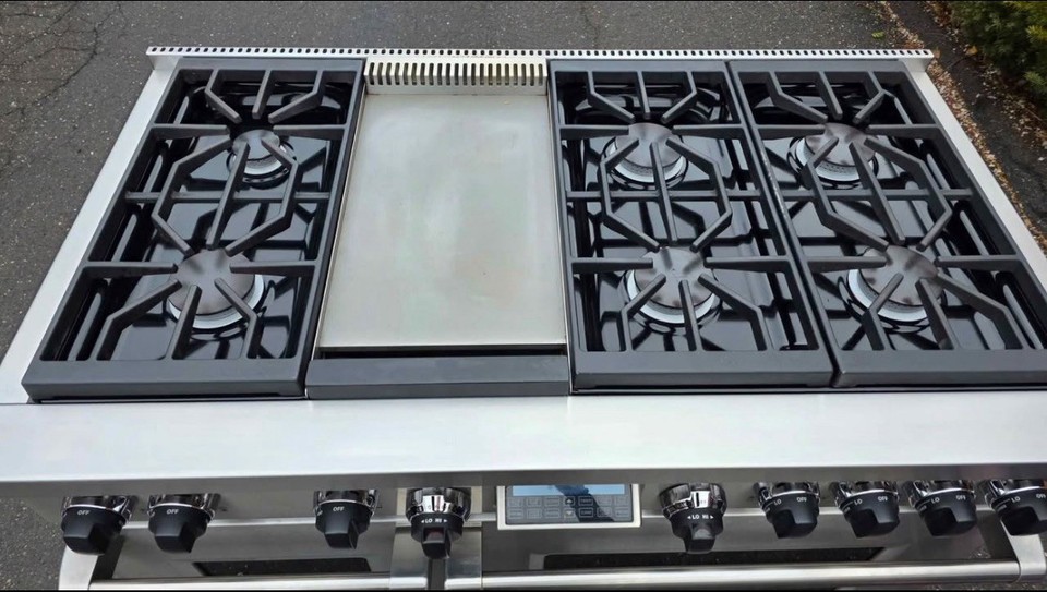 Wolf DF486G - 48" Professional Dual Fuel Range 6 Burners natural gas | eBay