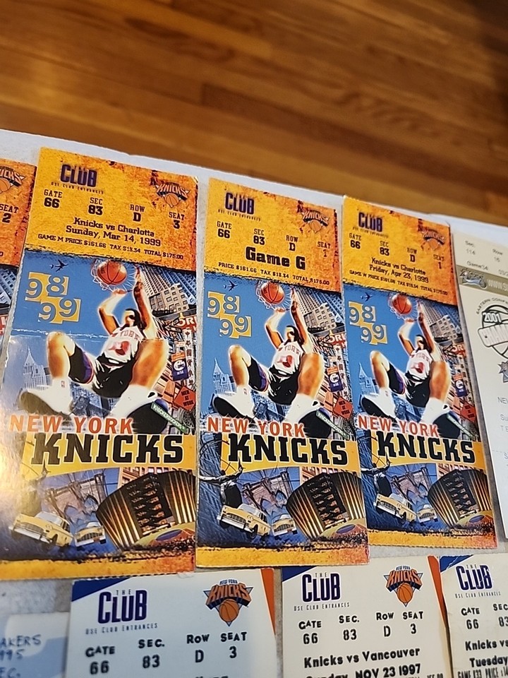 NY Knicks tickets (lot of 23) NBA ticket Stubs Lot | eBay