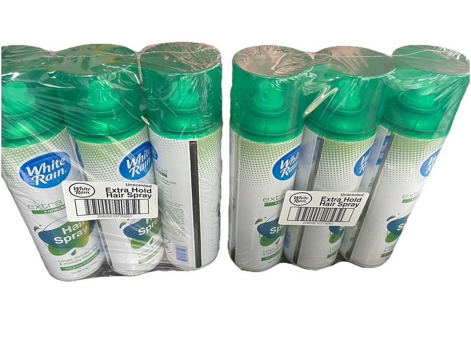 White Rain Hair Spray Extra Hold Unscented Aerosol 7oz. Pack of 12 | eBay
