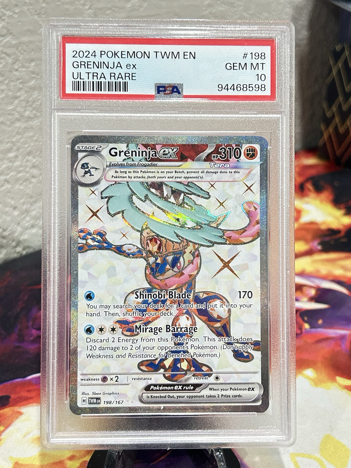 Greninja ex 2024 Scarlet & Violet: Twilight Masquerade #198/167 Ultra ...