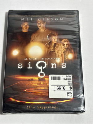 Signs (DVD, 2002) Shyamalan Mel Gibson NEW SEALED Vista Watermark ...