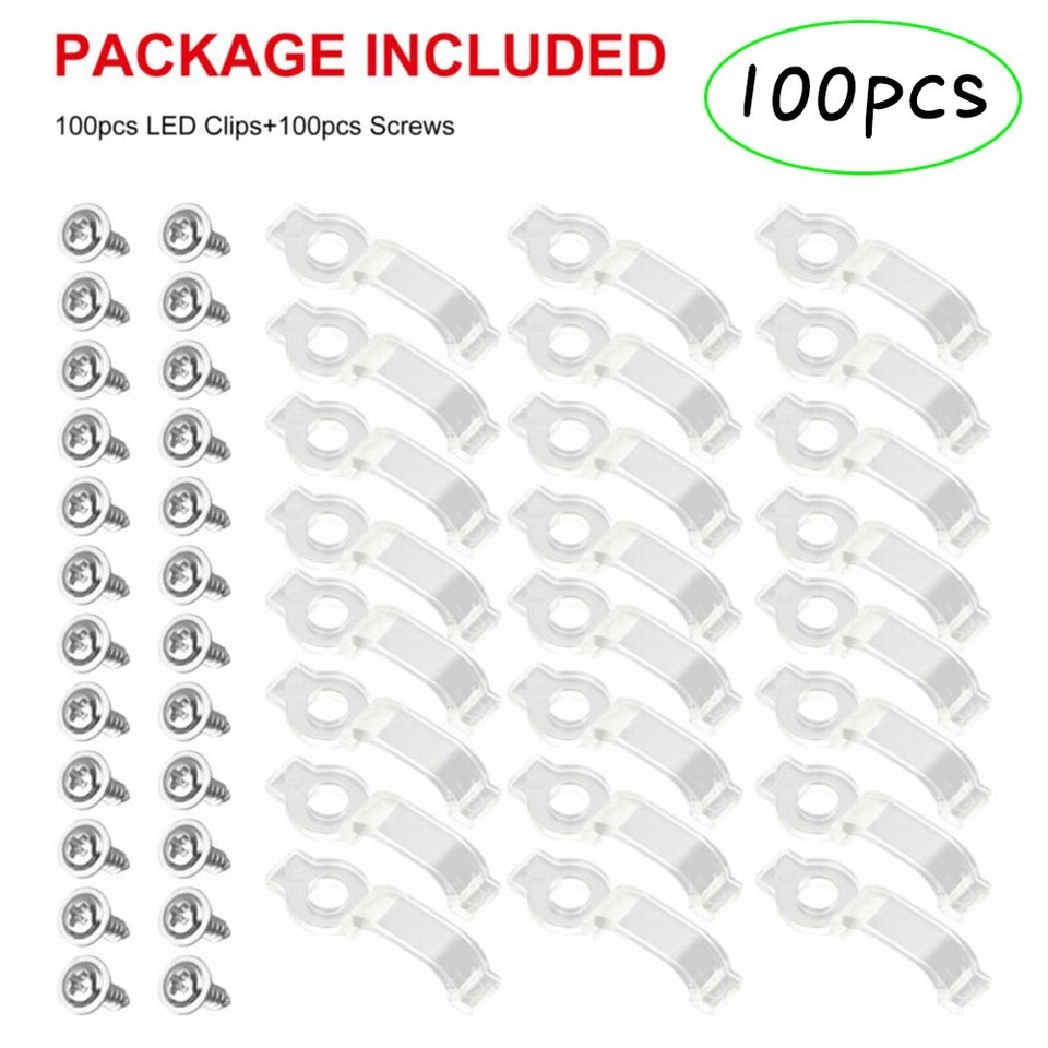 100Pcs/Set Bracket Clip Fastener Mounting Bracket Clip Fastener For ...