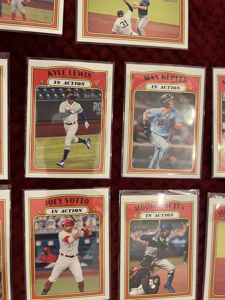 2021 Topps Heritage "In Action" Baseball Cards, Lot of 48, NO ...