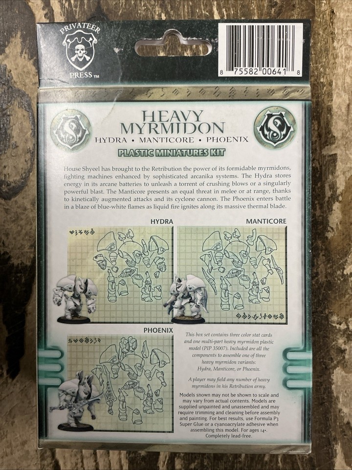 Heavy Myrmidon Hydra Manticore Phoenix Scyrah Warmachine Privateer ...