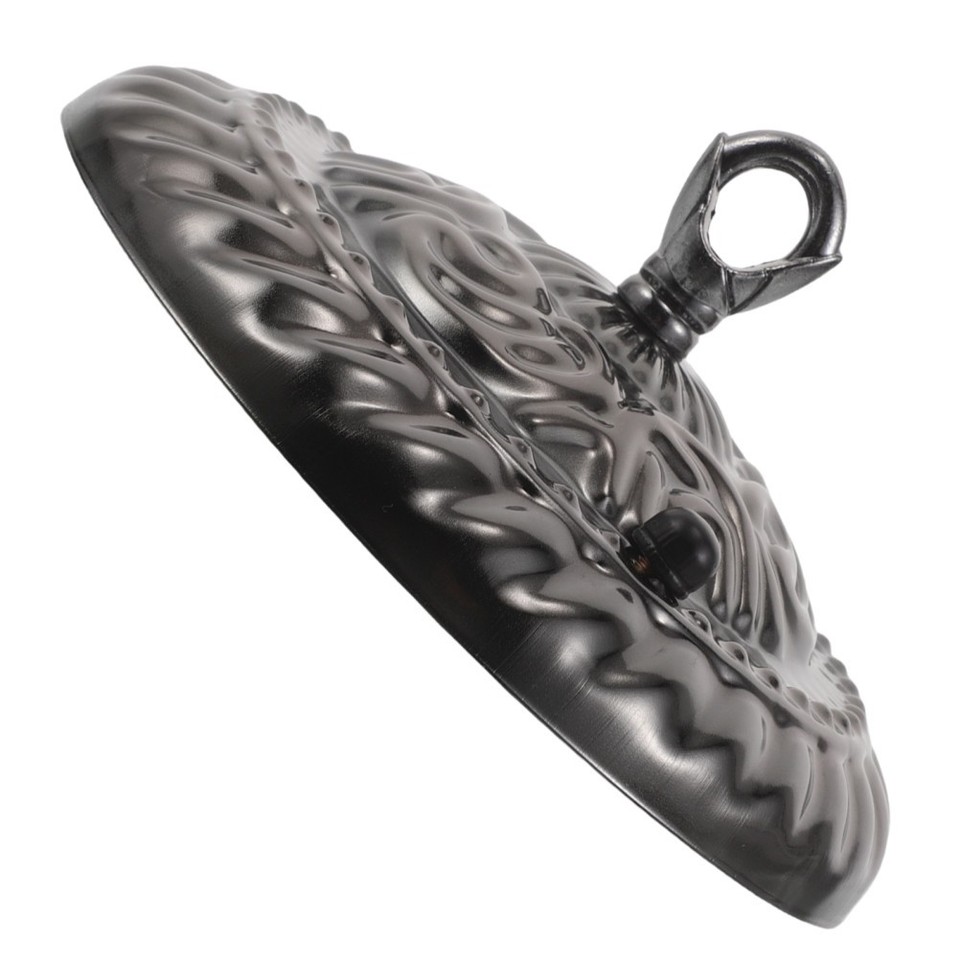 Ceiling Canopy: Ceiling Light Cover Plate With Pendant Lamp Hook - Iron ...