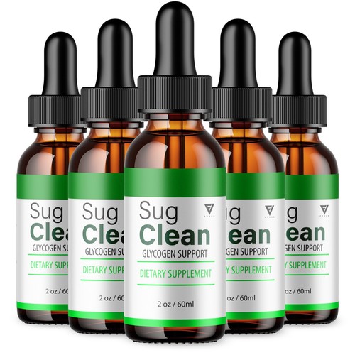 (5 Pack) Sug Clean Drops SugClean Glycogen Support Dietary Supplement ...