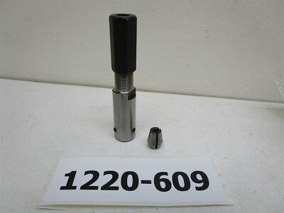 Universal Devlieg 1/4"OW Double Taper Collet Chuck 1/2"OD Str. Shank #0 ...