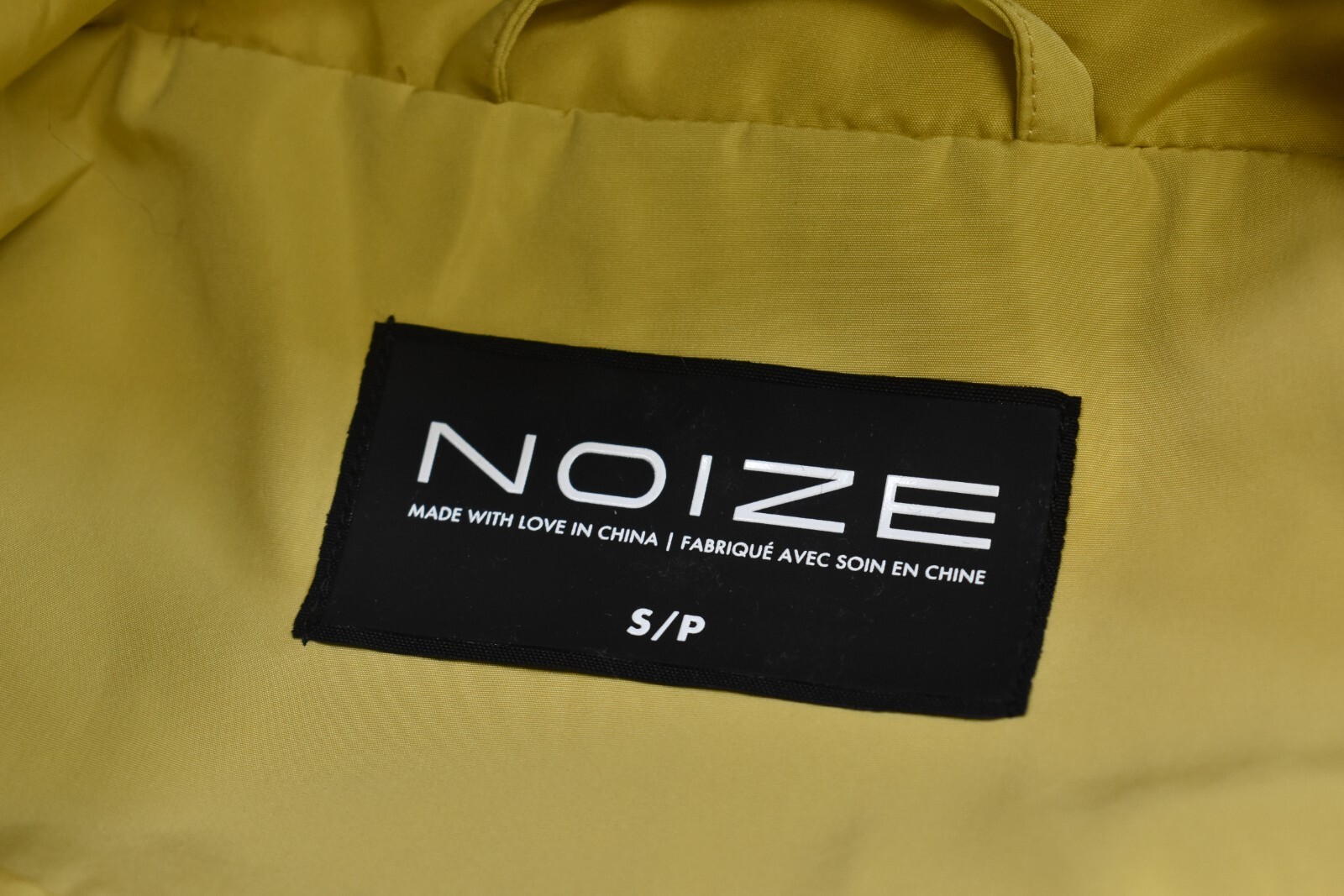Noize Sibi Medium Raincoat Flax Yellow Full Zip Hooded Rain Jacket ...