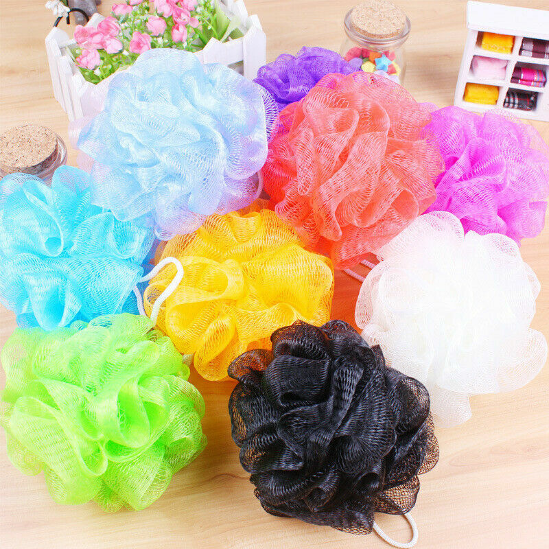 5 X Mesh Bath Sponge Balls Buffer Shower Puff Body Exfoliate Wash ...