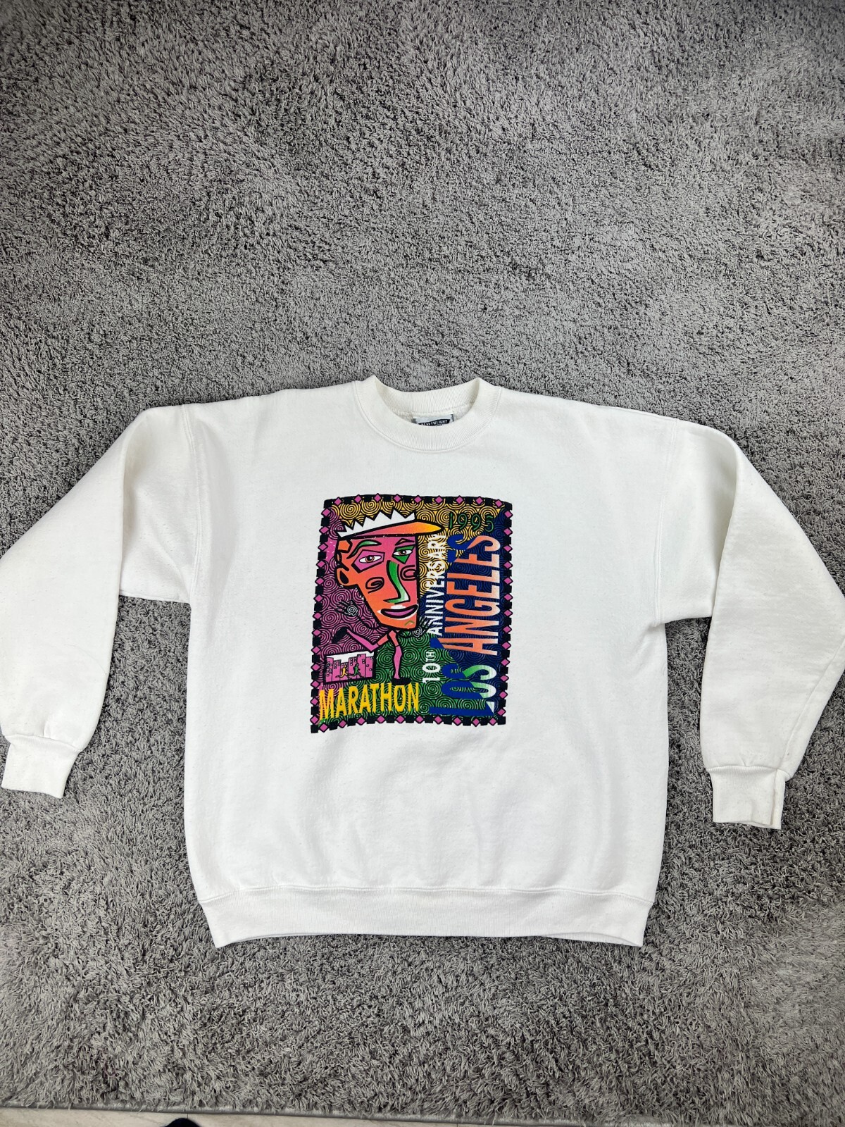 Vintage LA Marathon 1995 Lee Heavyweight Sweatshirt A… - Gem