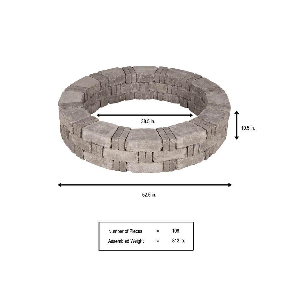 Pavestone Tree ring kit 52.5? W x 10.5? H Textured Concrete Edging in ...