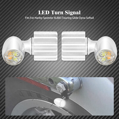 2X Universal Mini LED Turn Signal Running Indicator Blinker Lights Fit ...