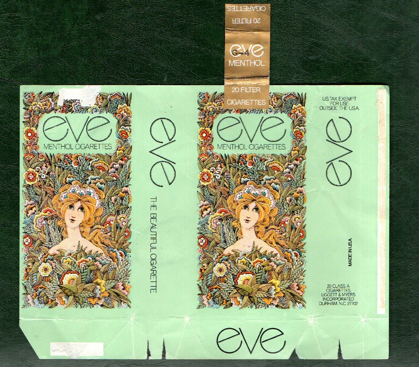 Cigarette packet EMPTY export to Malaysia + tax stamp. #340 | eBay UK