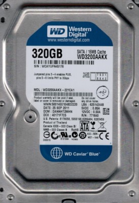 Western Digital WD3200AAKX-221CA1 320GB DCM: DANNHT2MHN | eBay